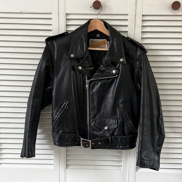 Schott NYC | Jackets & Coats | Schott Nyc Vintage Leather Biker Jacket | Poshmark